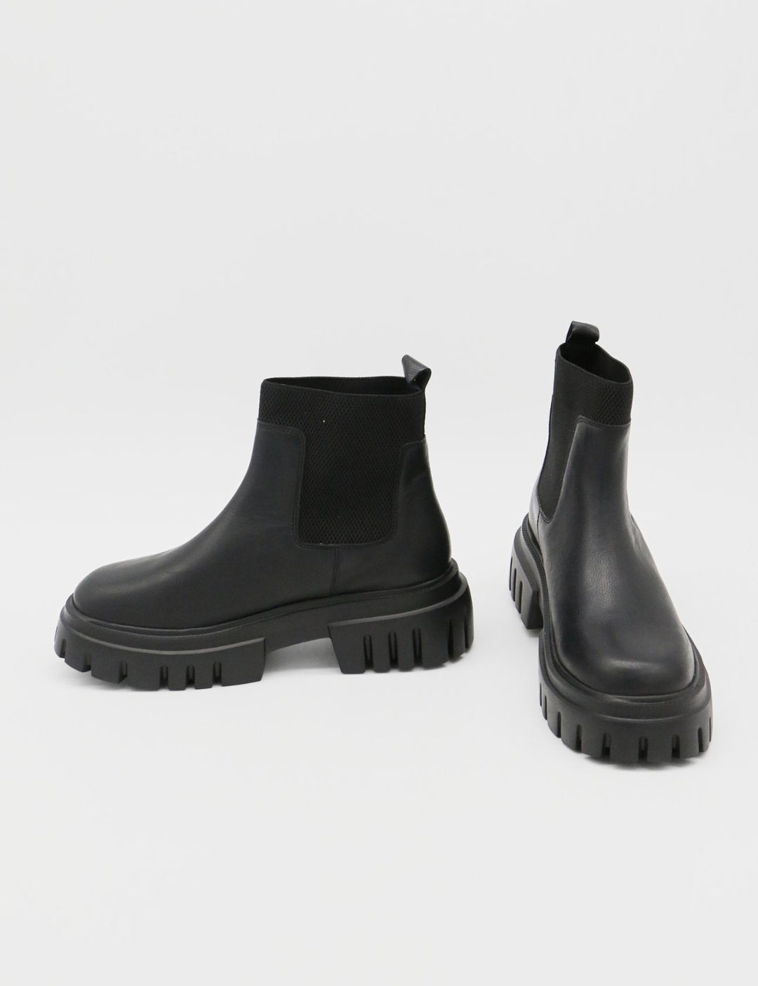 Stivali Agora platform chelsea boots in black leather womens shoes ...