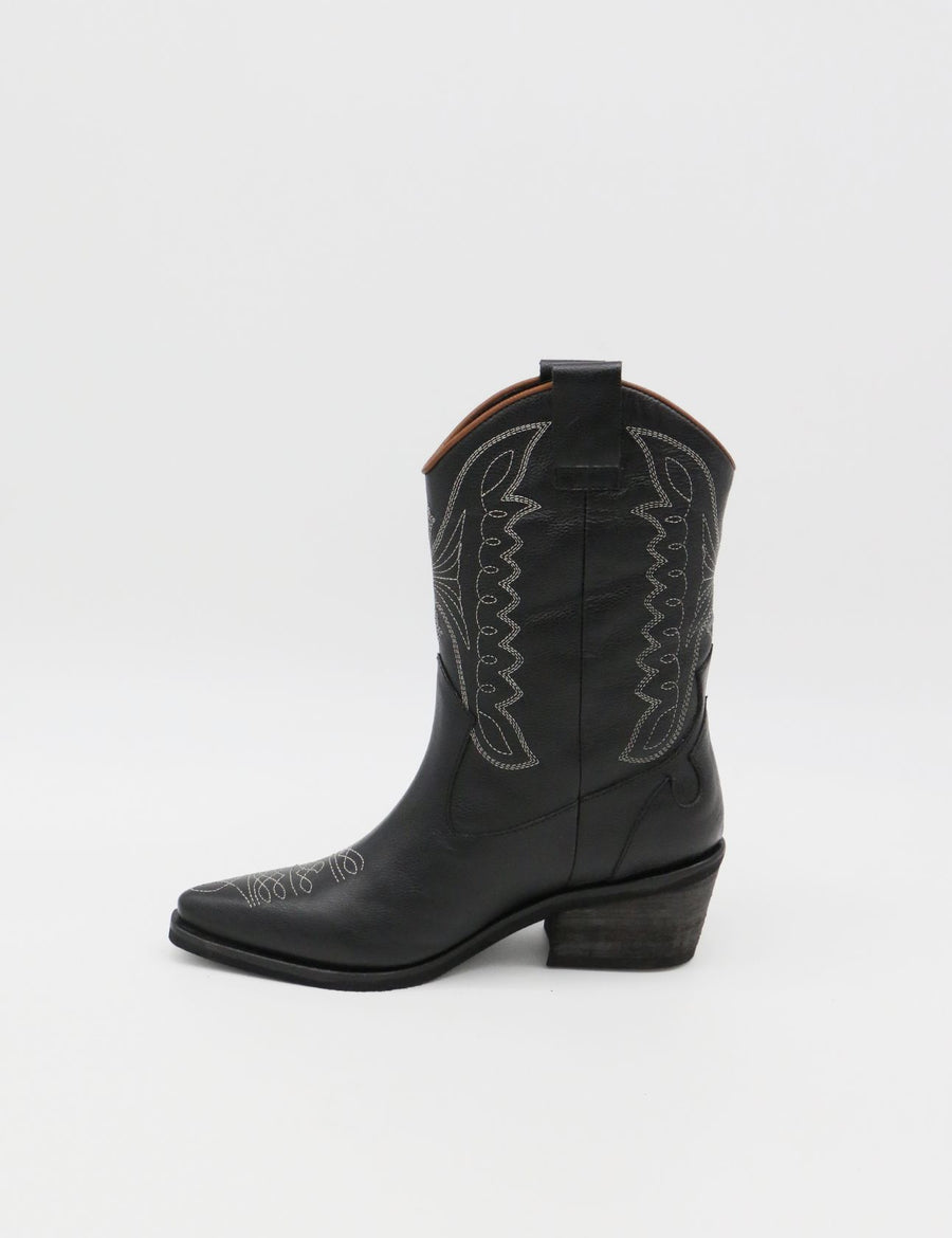 Unstoppable western cowboy boot black leather womens shoes – STIVALI ...