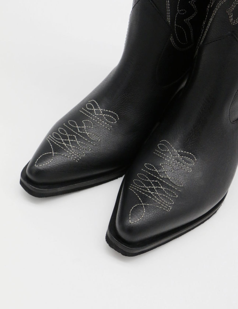 Unstoppable western cowboy boot black leather womens shoes – STIVALI ...