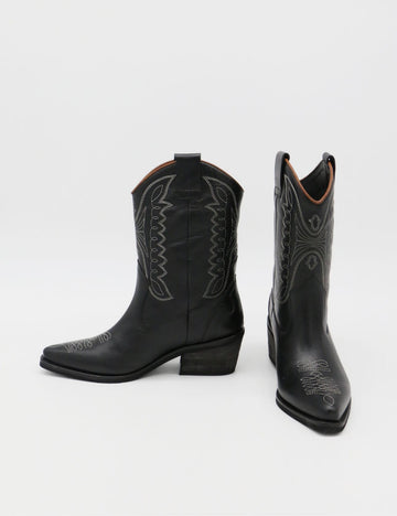 Unstoppable western cowboy boot black leather womens shoes – STIVALI ...