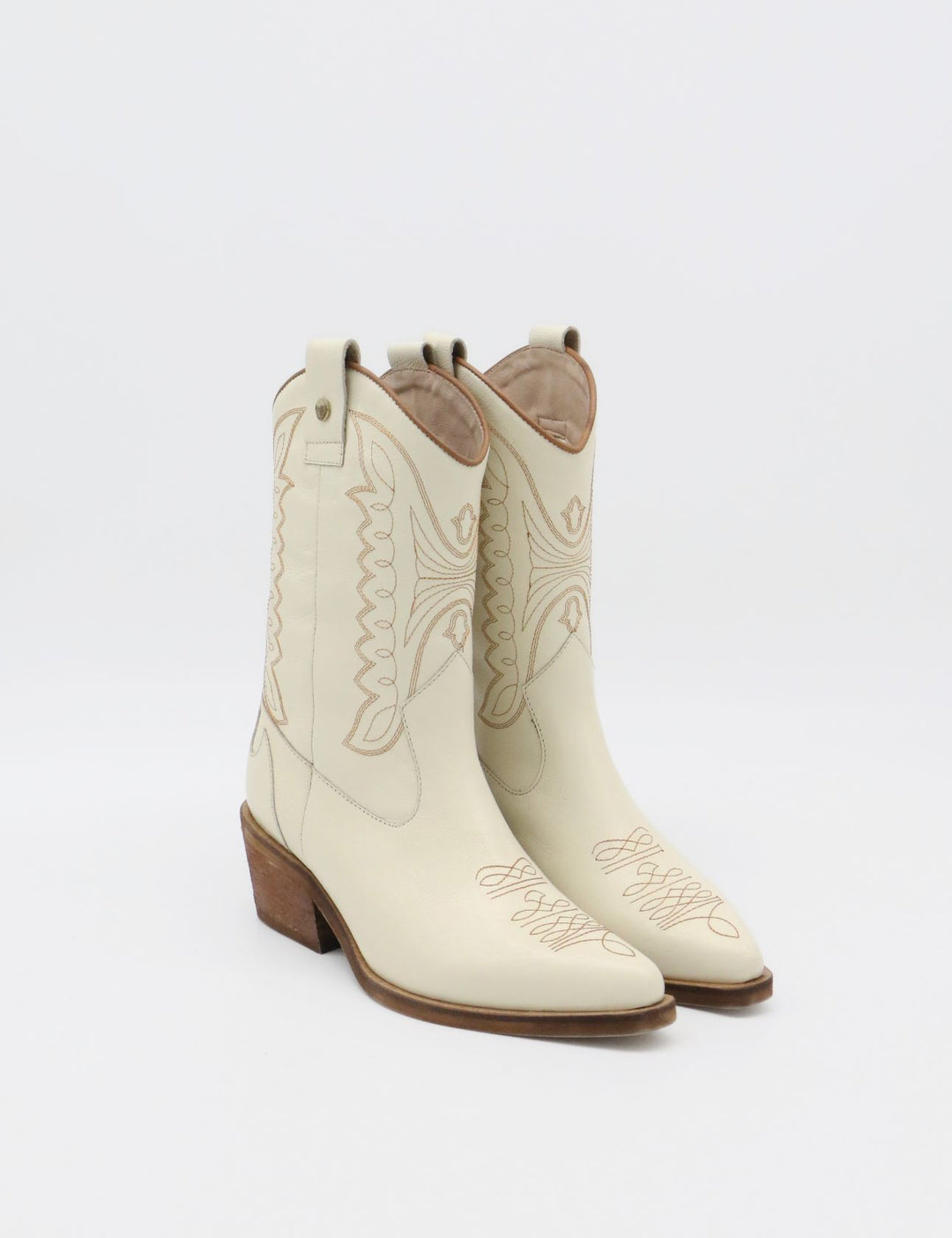 Unstoppable western cowboy boot off white leather womens shoes ...